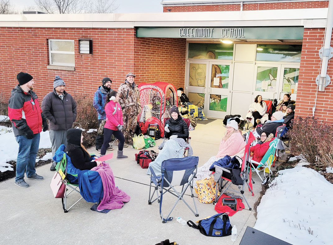 Not Too Cool for School: Parents camp out for Greenmont Elementary pre ...